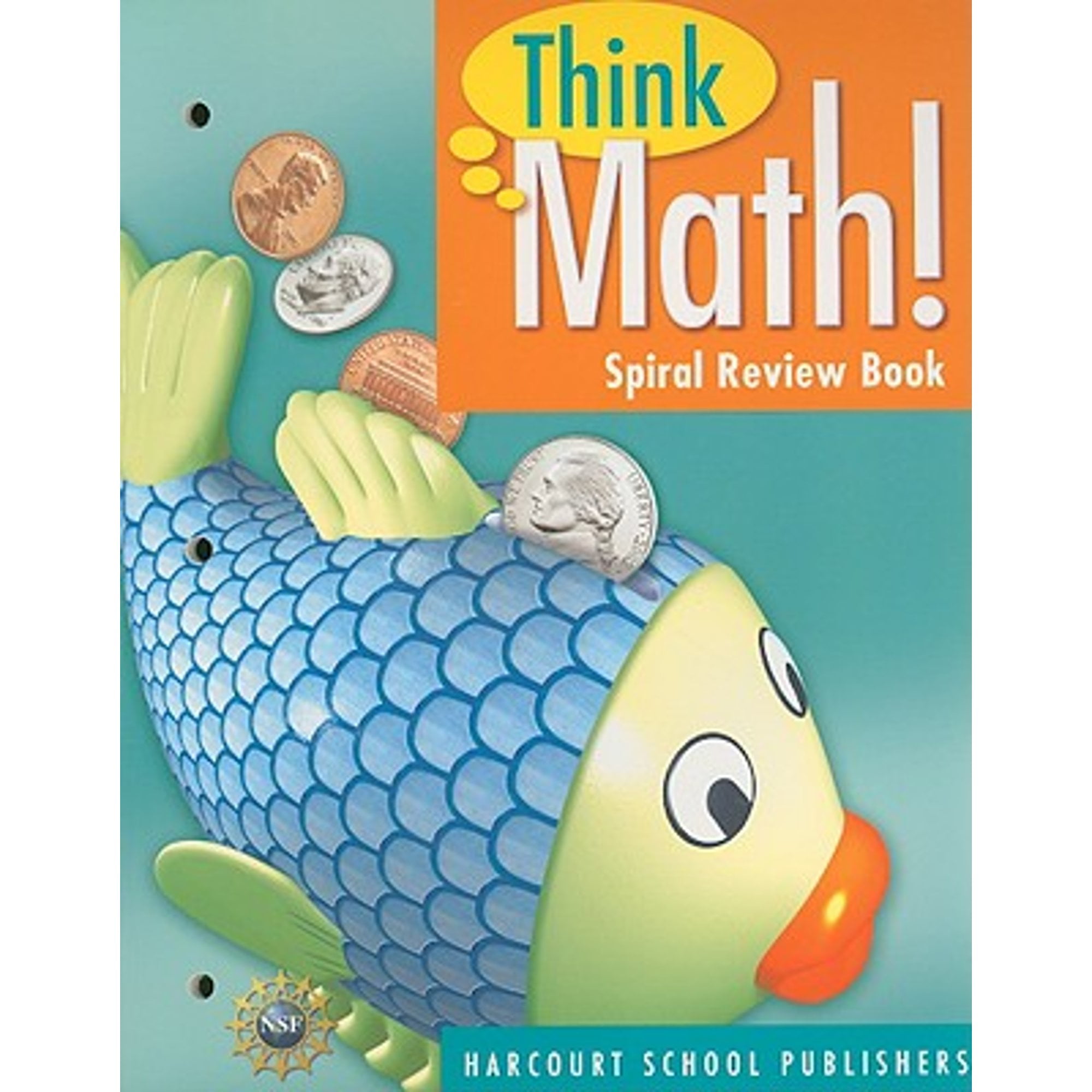 Pre-Owned Think Math! Spiral Review Book, Grade 1 (Paperback) by ...