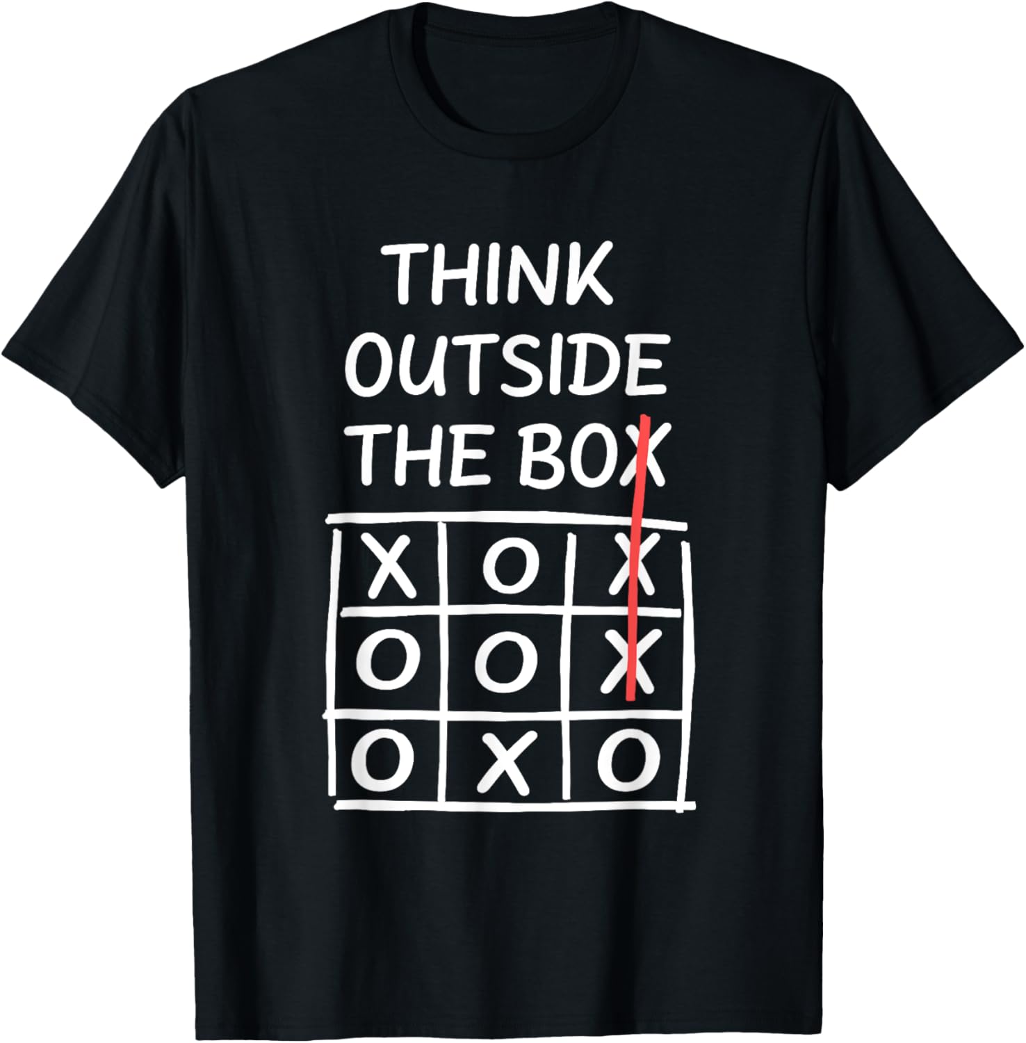 Think Outside the Box - Tik Tak Toe Game T-Shirt - Walmart.com