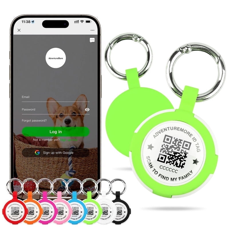 Think Pet Airtags Holder with QR Code Smart Pet ID Tag Personalized Dog ...