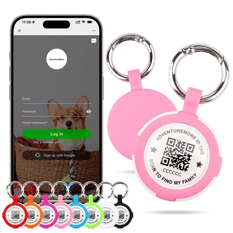 Think Pet Airtags Holder with QR Code Smart Pet ID Tag Personalized Dog ...