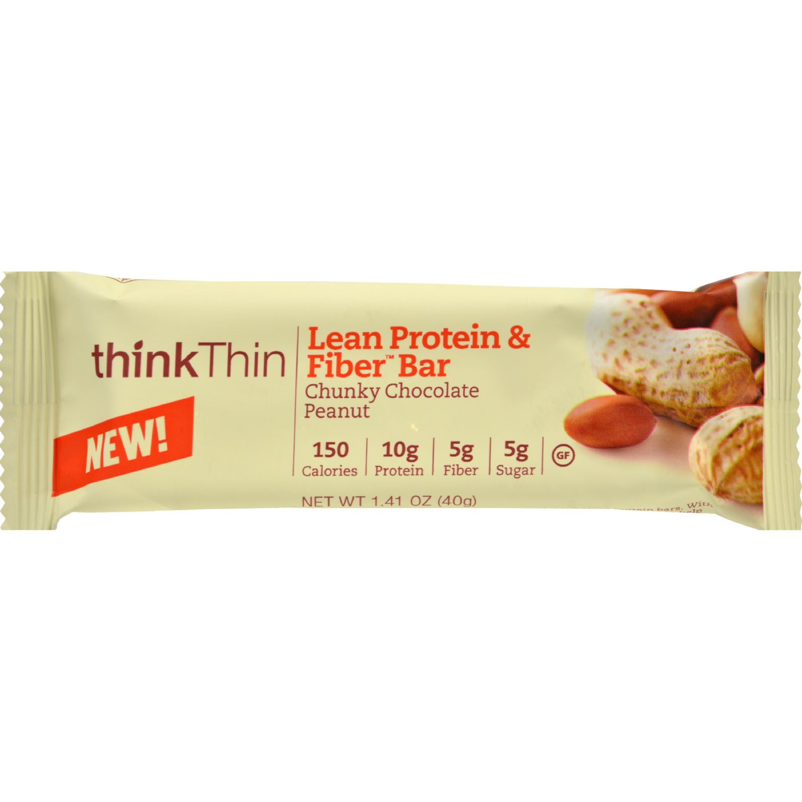 Think Products thinkThin Bar - Lean Protein Fiber - Chocolate Peanut ...