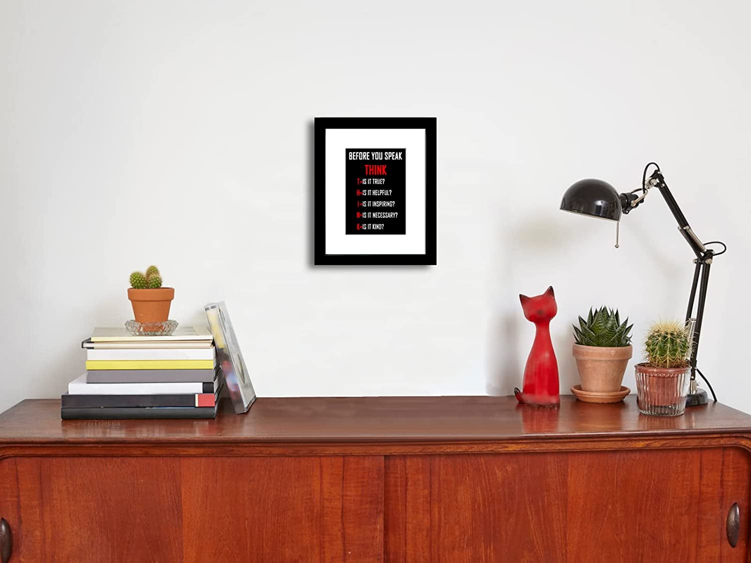 Think Quotes Wall Art Inspirational Canvas Print Motivation Classroom ...