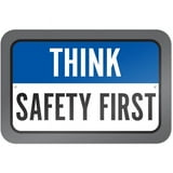 Think Safety First Sign - Walmart.com