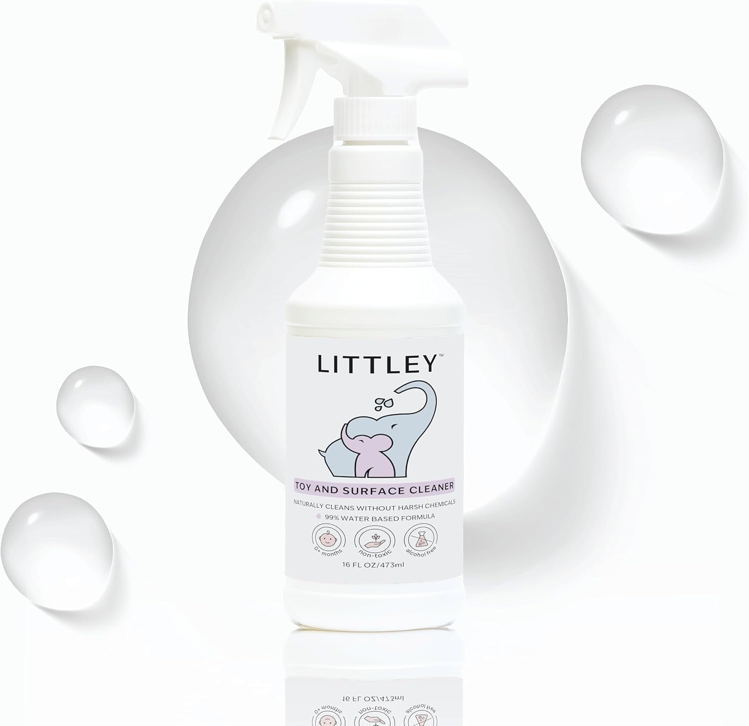 Think Smarter Products Littley Toy & High Chair Cleaner, Hypochlorous ...