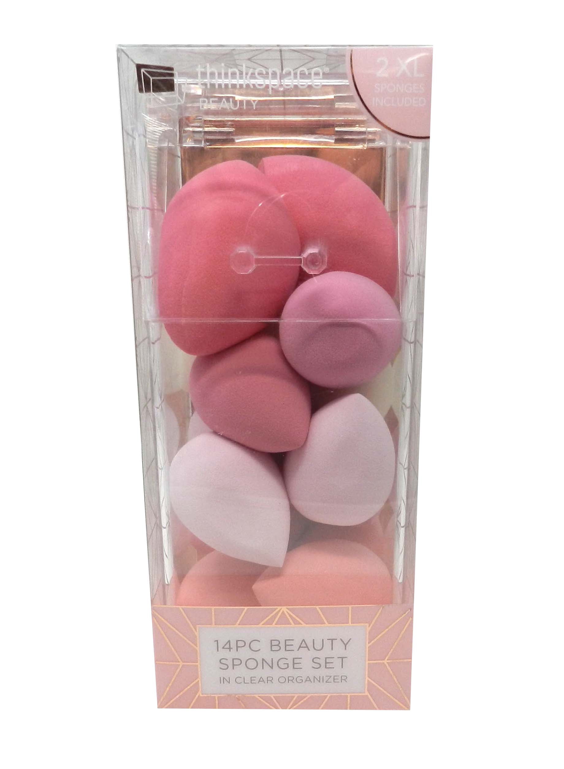 Think Space Beauty Sponge 14Pc Set (2XL Sponges Included) - Walmart.com