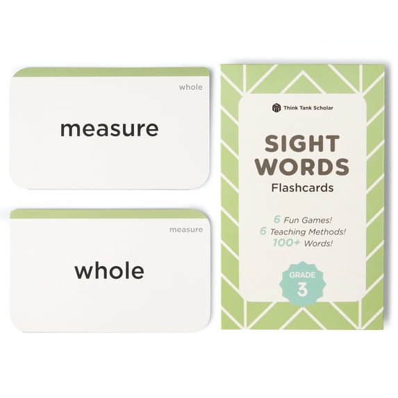 Think Tank Scholar Sight Words Flash Cards for 3rd Grade Student ...