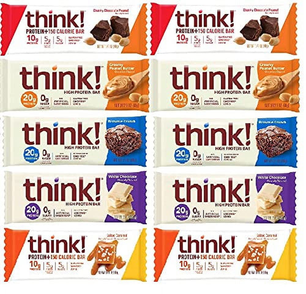 Think Thin High Protein YPF5 Bar, Variety Pack Of 10 Bars - Walmart.com