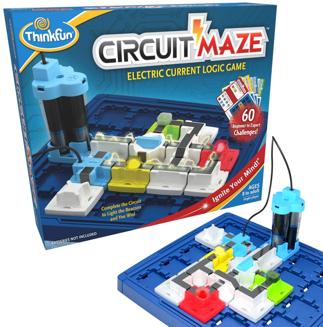 ThinkFun Circuit Maze STEM Toy - Electric Current Game for Kids 8+, Toy ...