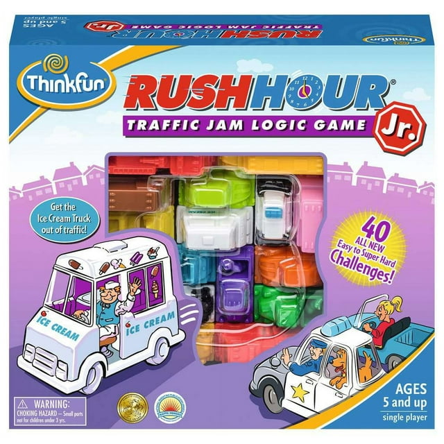 Free Shipping! ThinkFun Rush Hour Jr Single Player Logic Game - Walmart ...