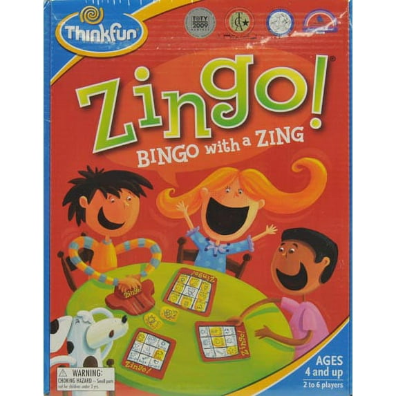 Free Shipping! ThinkFun Zingo Family Board Game for Kids Ages 4 and Up ...