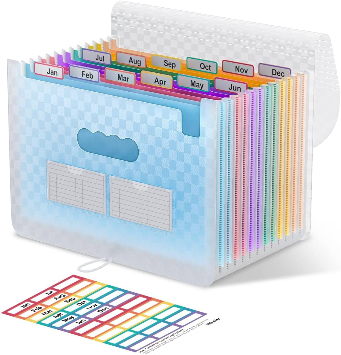 ThinkTex Accordion File Organizer, 12 - Pocket Expanding File Folders ...