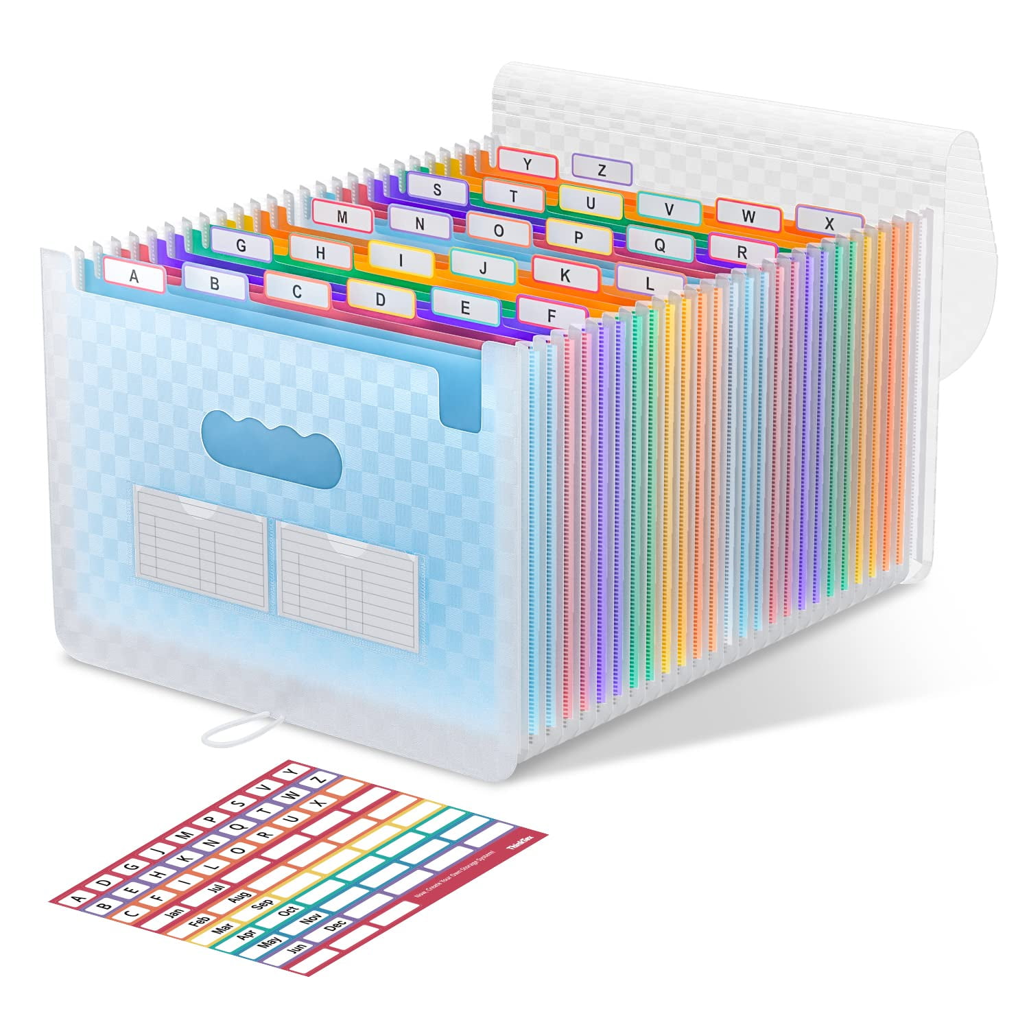 ThinkTex Accordion File Organizer, 26 Pockets Expanding File Folders ...