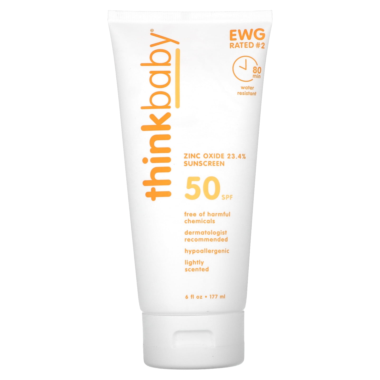 Thinkbaby Mineral Sunscreen Lotion SPF 50 6 Ounce - Walmart.com