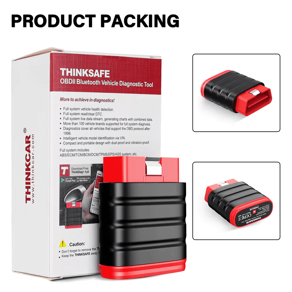 Thinkcar Thinksafe OBD2 Bluetooth Scanner Code Reader Car All System ...
