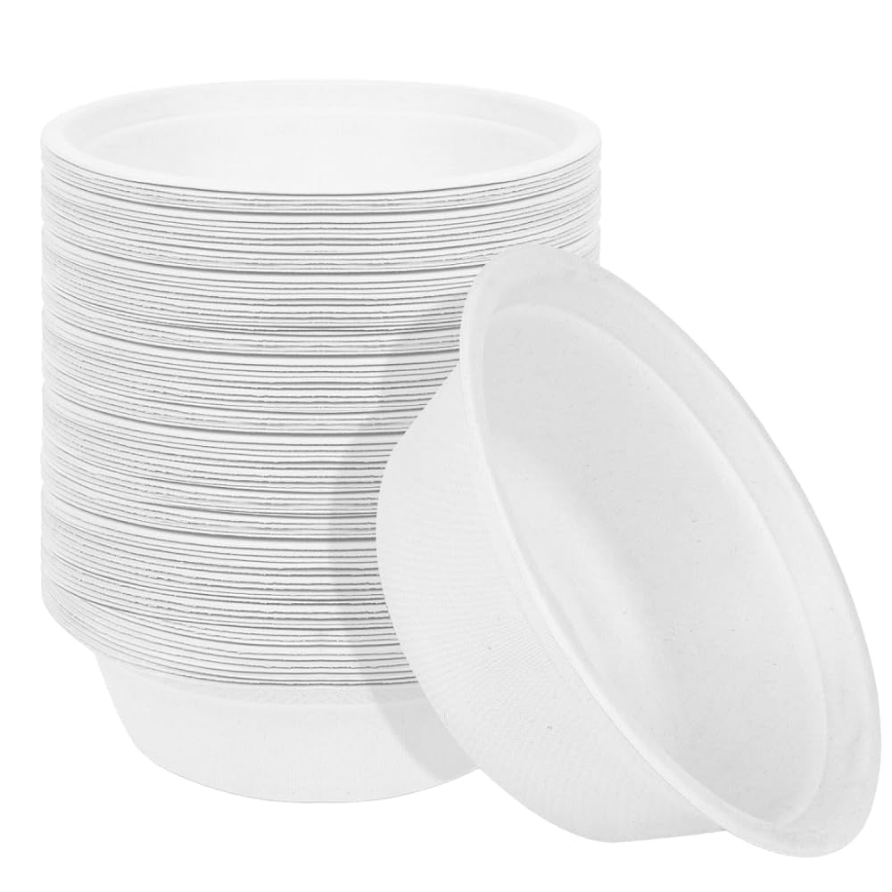 Thinkcology Compostable Paper Bowls 16 oz ZLK1 150-Pack | Disposable ...