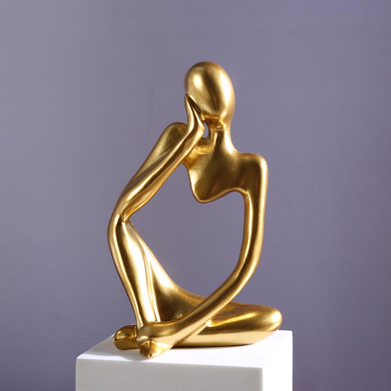 Thinker Statue Abstract Sculpture Resin Statues for Home Decor Modern ...