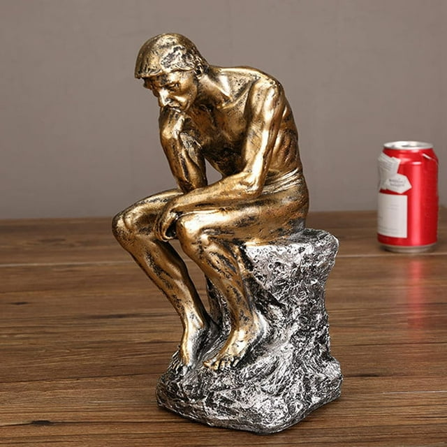 Thinker Statue, Creative Thinking Man Statue Resin Sculptures For ...