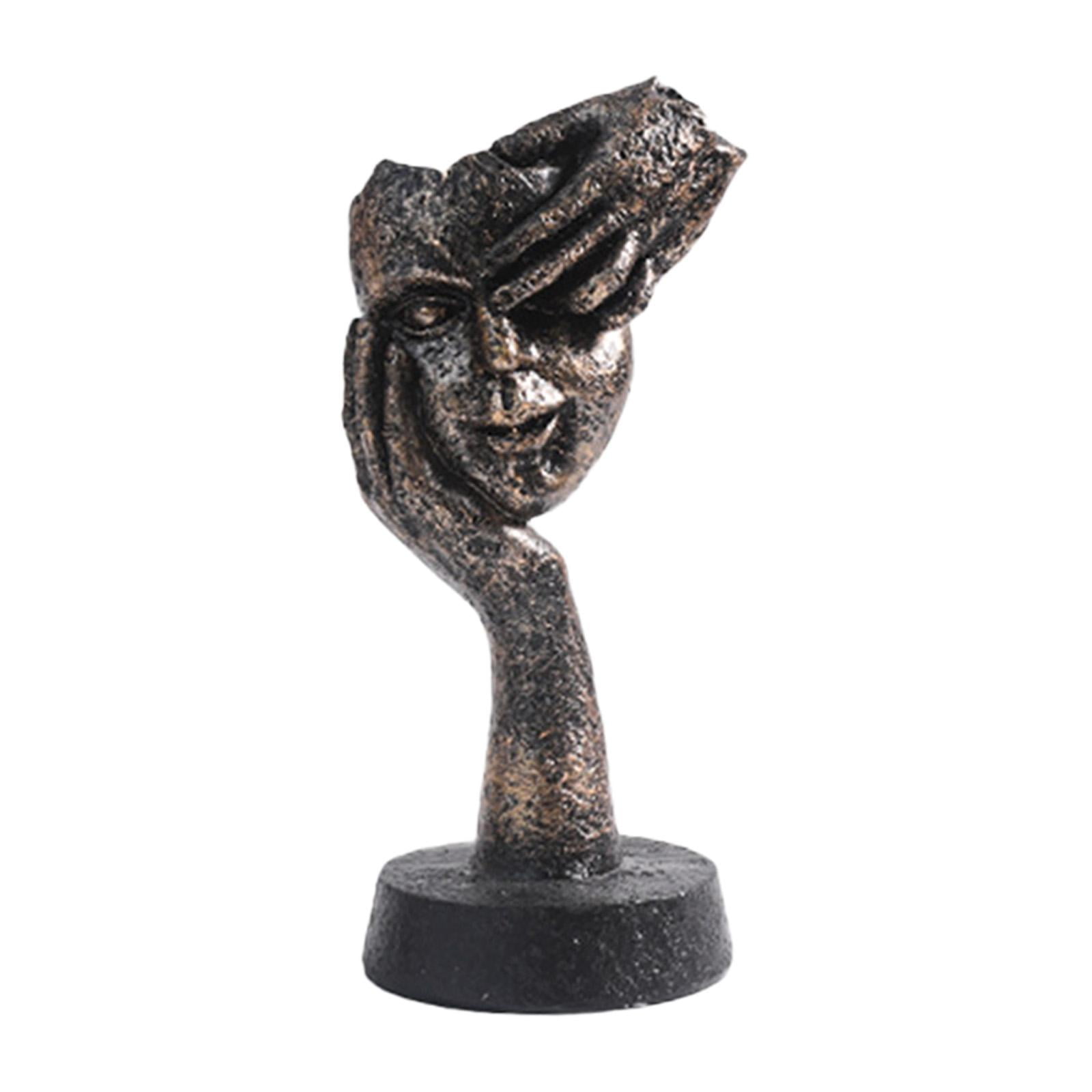 Thinker Statues Collectible Figurine Resin Simple Artworks Abstract ...