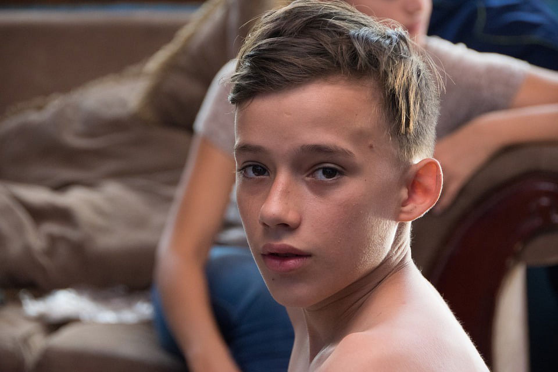 Thinking Child Kid Boy Little People Childhood - Laminated Poster Print ...