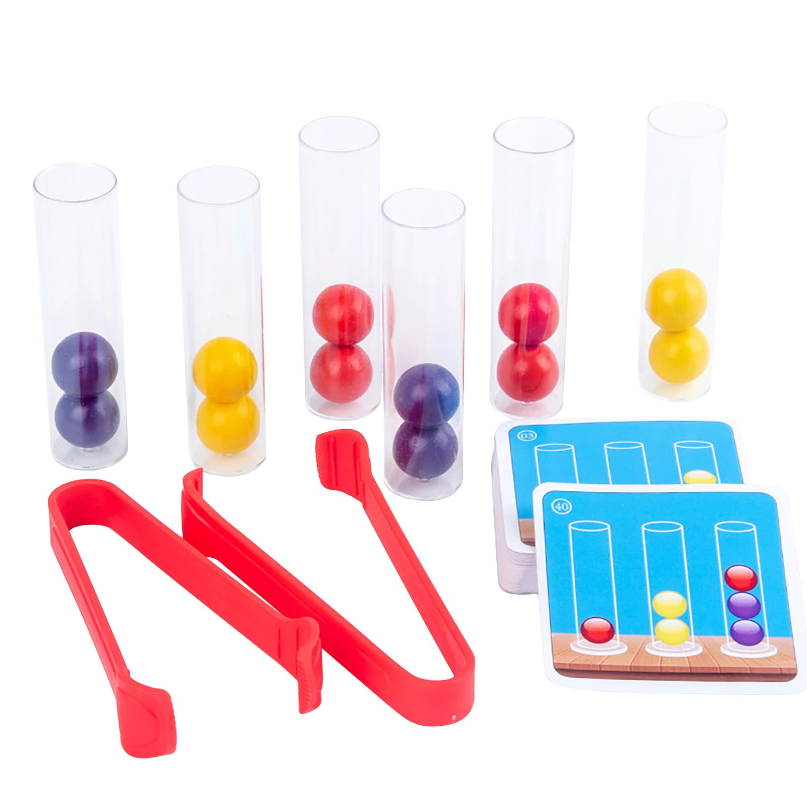 Thinking Game Test Tube Clip Bead Toy Kindergarten Early Education ...