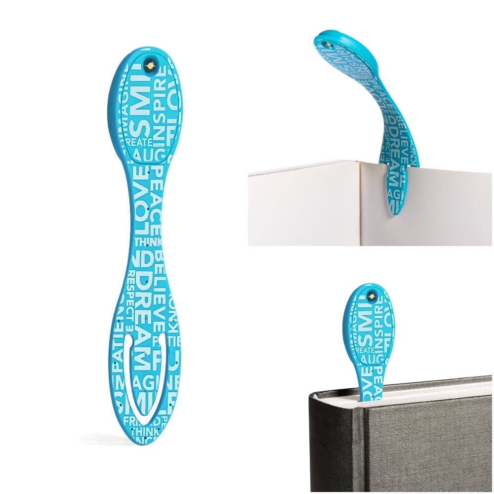 Thinking Gifts 2-in-1 LED Reading Light | Clip-on Bookmark & Book Light ...