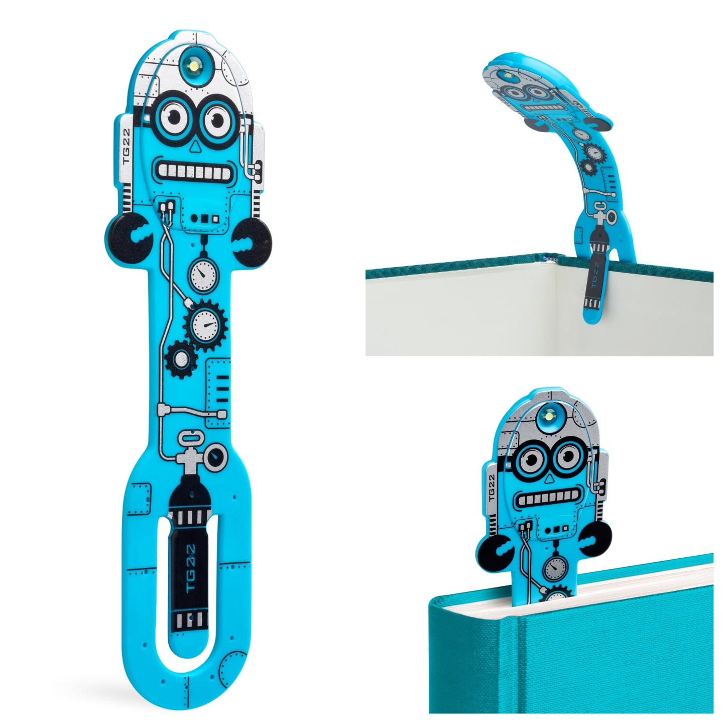 Thinking Gifts 2-in-1 LED Reading Light | Clip-on Bookmark & Book Light ...