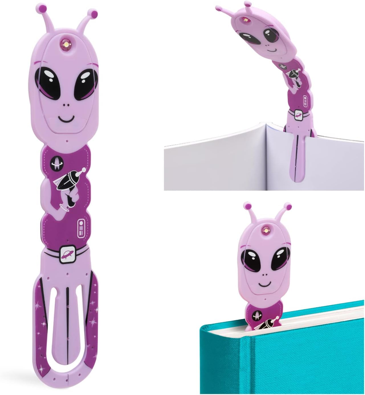 Thinking Gifts 2-in-1 LED Reading Light | Clip-on Bookmark & Book Light ...