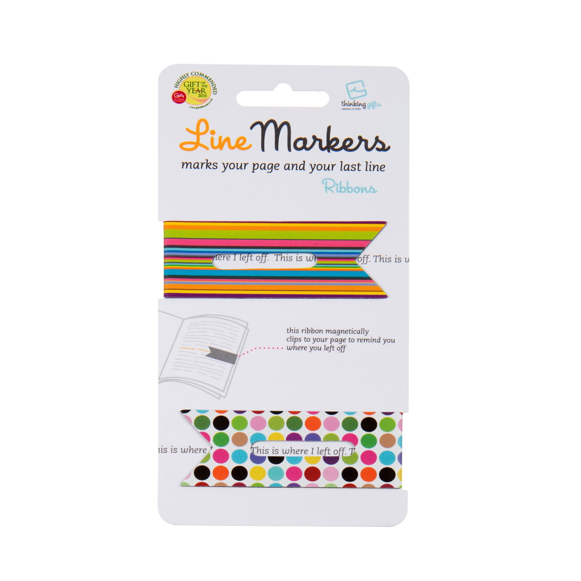 Thinking Gifts Linemarker | Magnetic Book Holder & Page Marker Set of 2 ...