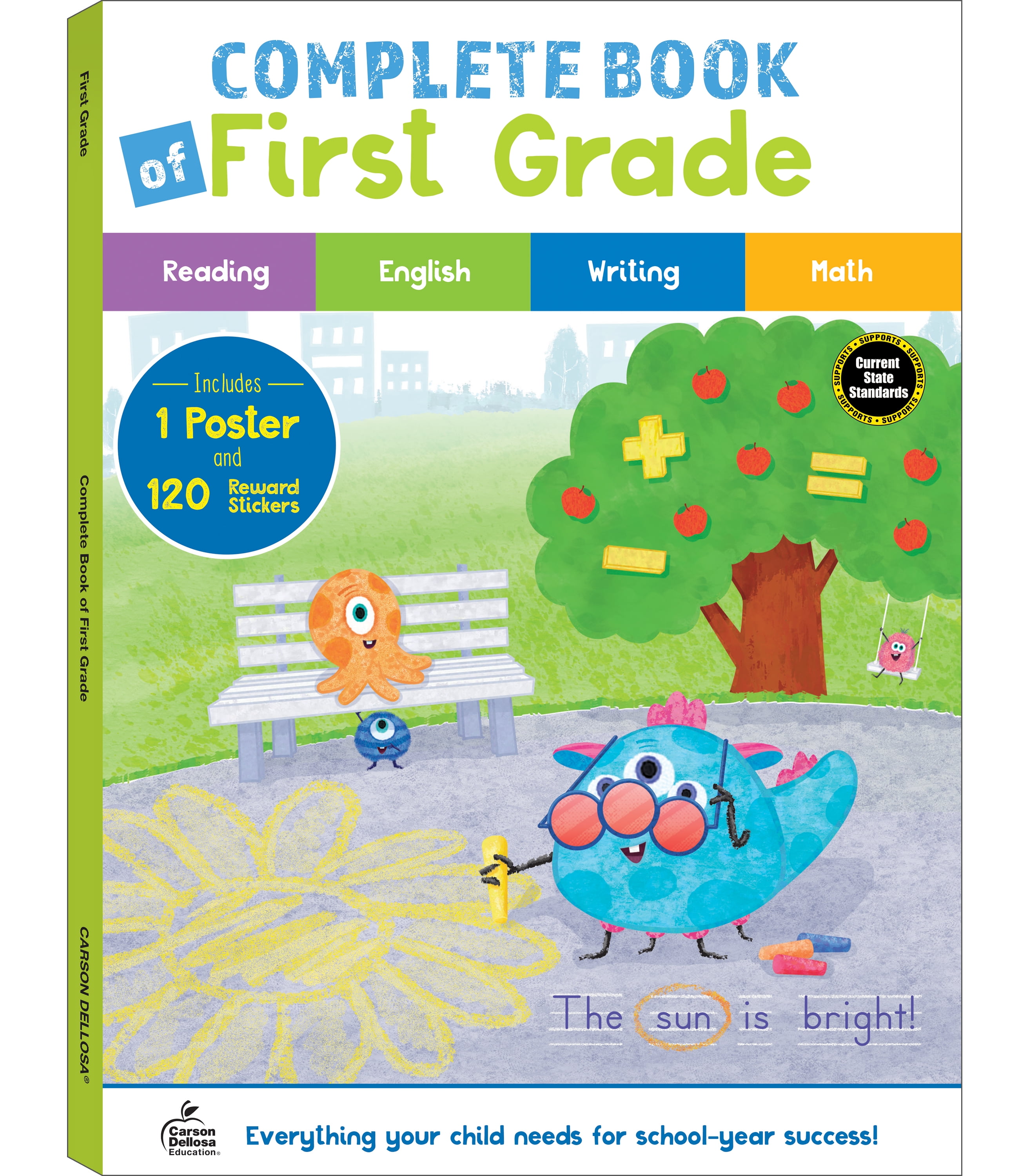 Thinking Kids Complete Book of First Grade Workbook (256 pages, 120 ...