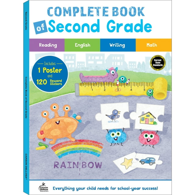 Thinking Kids Complete Book of Second Grade Workbook (256 pages, 120 ...