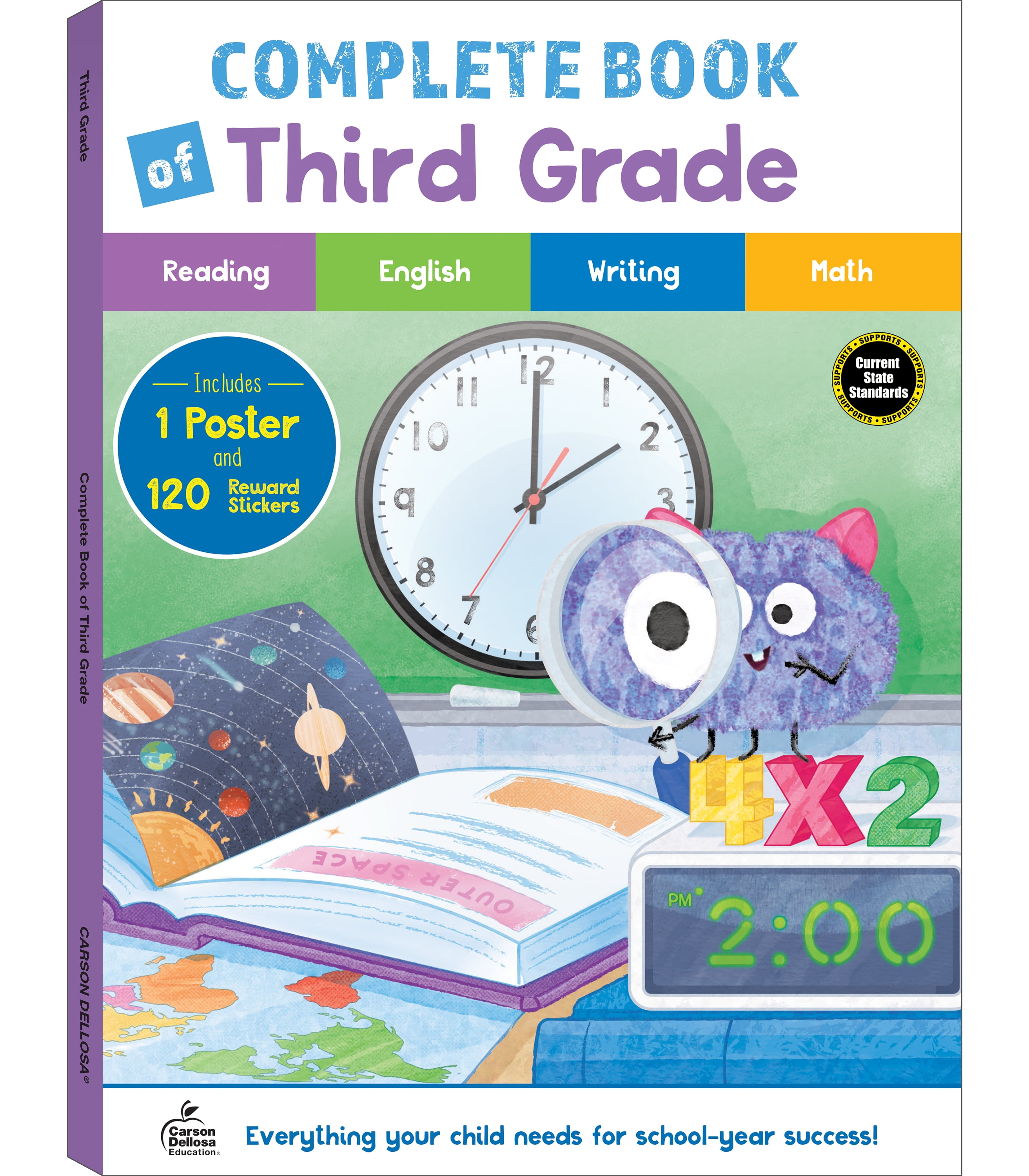 Thinking Kids Complete Book of Third Grade Workbook (256 pages, 120 ...