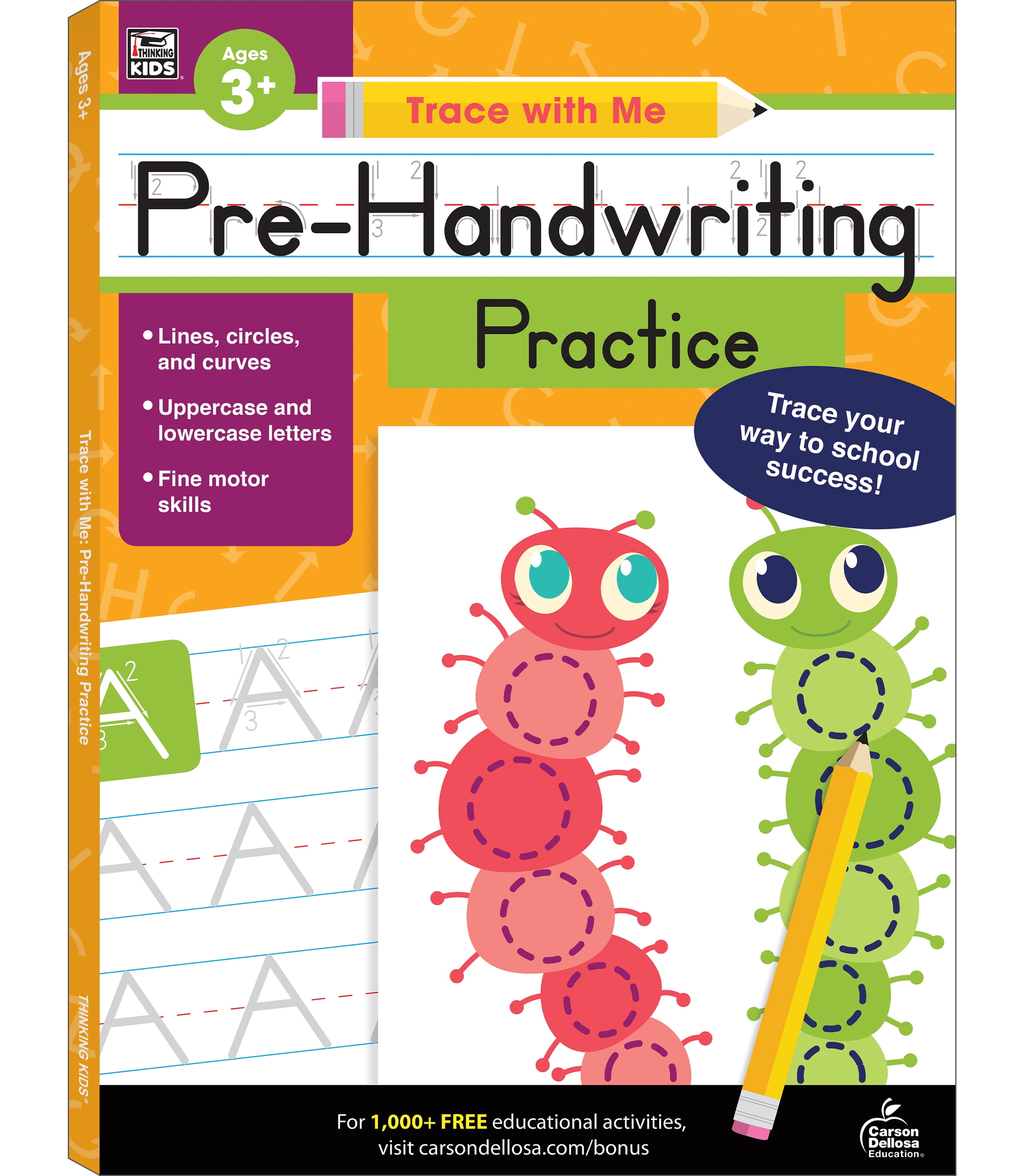 Thinking Kids Trace with Me: Pre-Handwriting Practice Activity Book ...