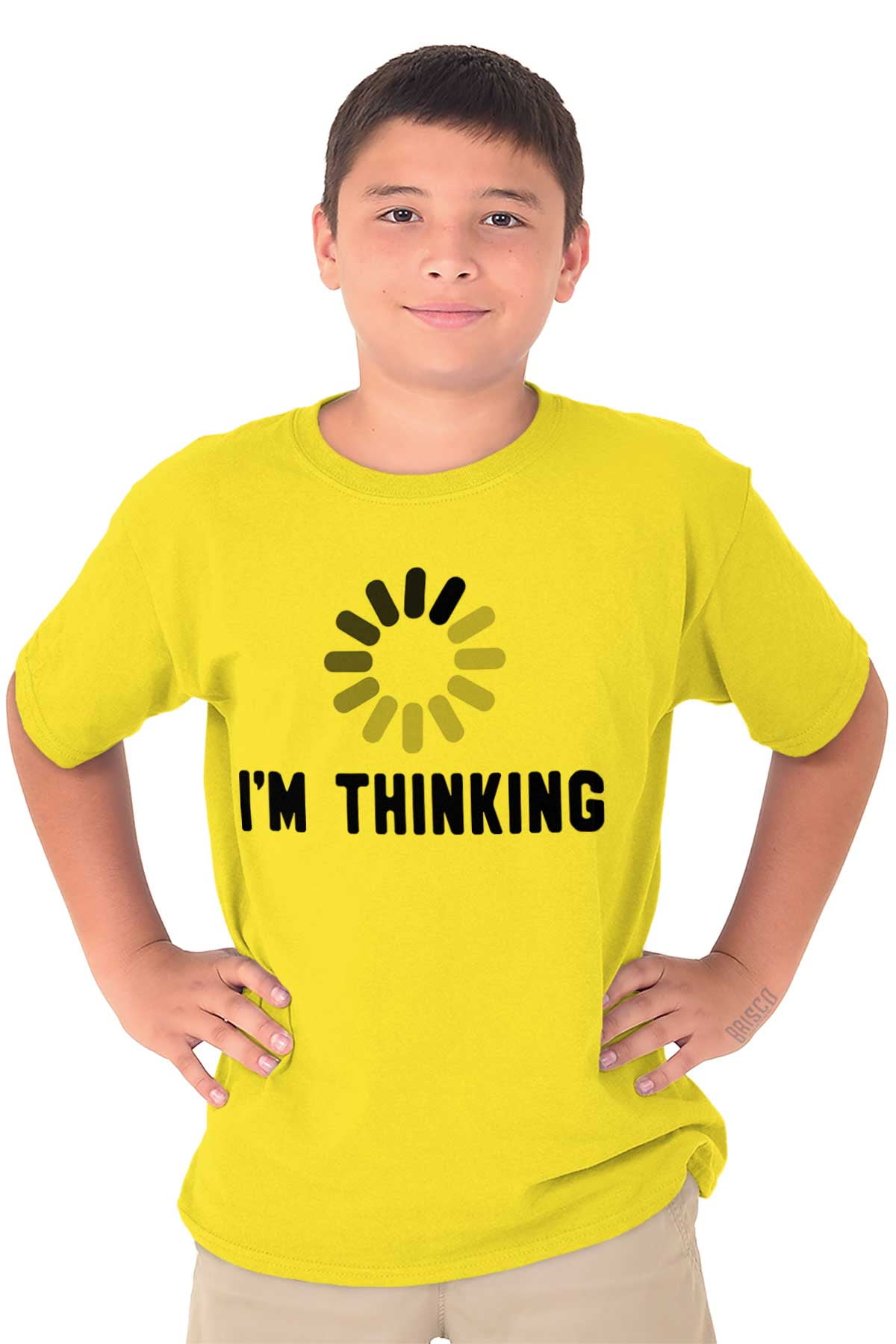 Thinking Loading Computer Nerd Geek Crewneck T Shirts Boy Girl Teen ...