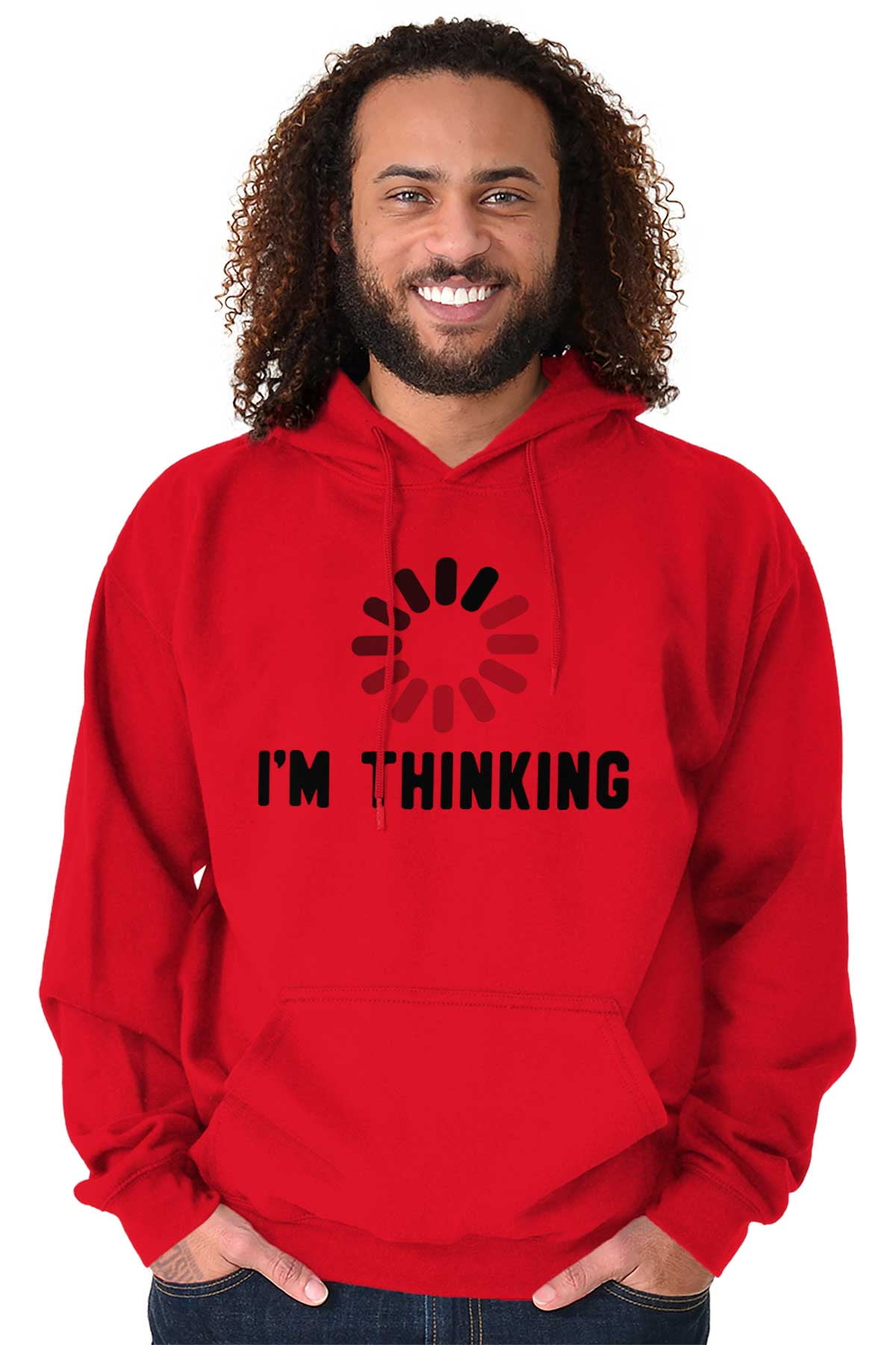 Thinking Loading Computer Nerd Geek Unisex Plus Size Hoodie Brisco ...