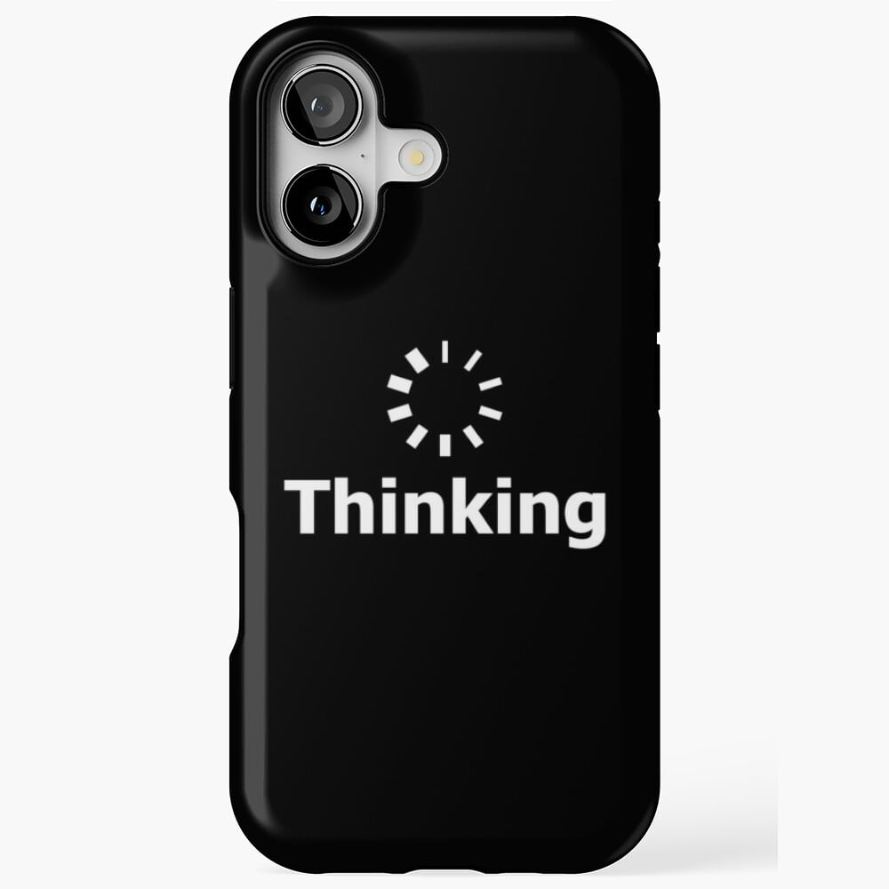 Thinking Loading Wheel Icon Digital Patience Meme Case with iPhone 17 ...