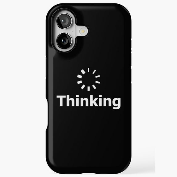 Thinking Loading Wheel Icon Digital Patience Meme Case with iPhone 17 ...
