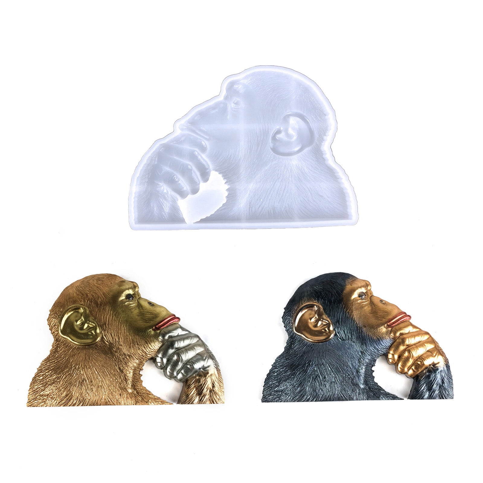 Thinking Monkey Figures Resin Mold Silicone Molds Artwork Mould for ...