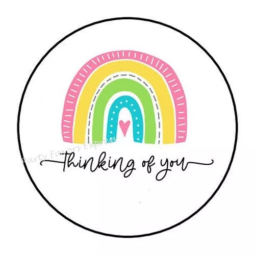 Thinking Of You Rainbow Sticker Party Favors Sticker Envelope Seals ...