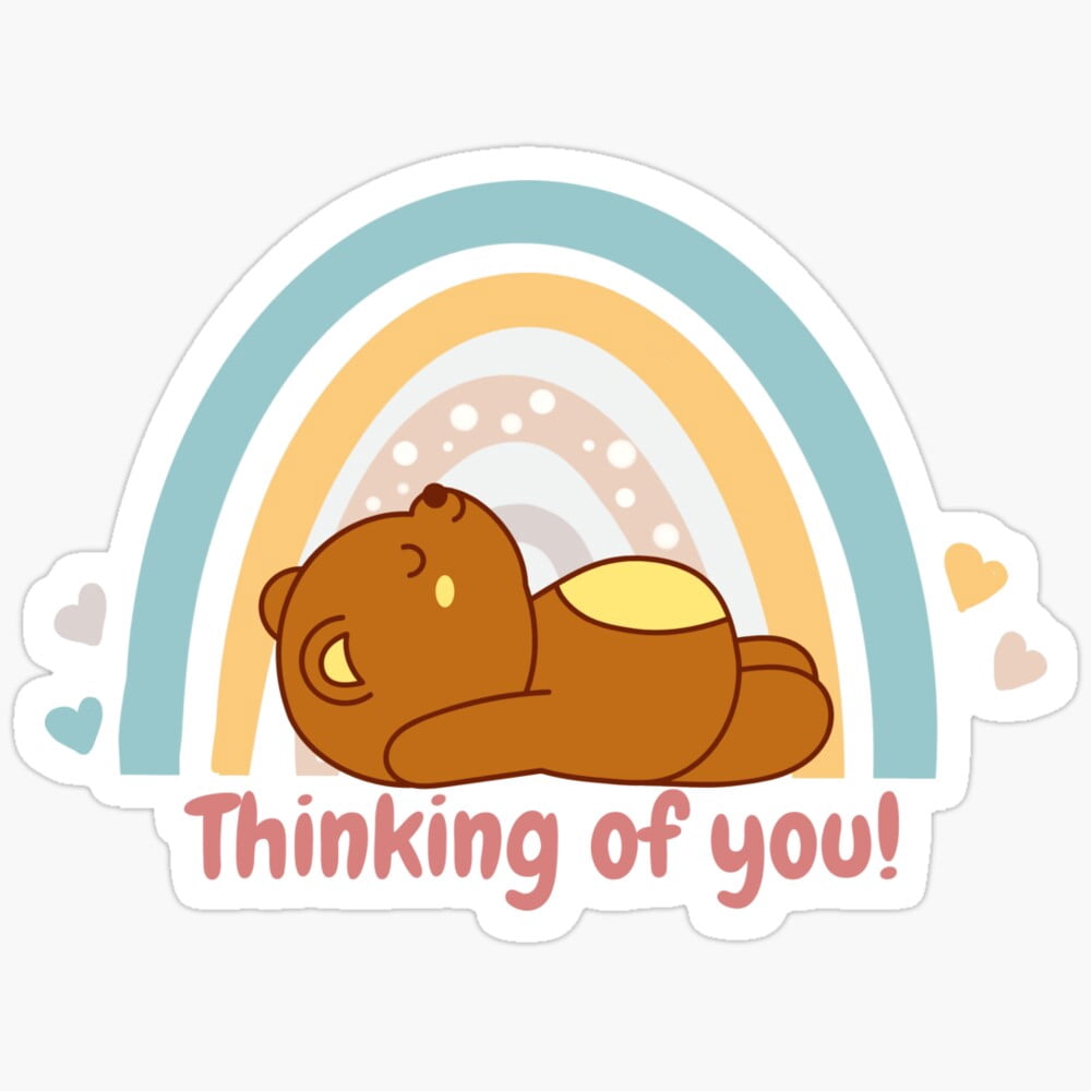 Thinking Of You Sticker Phone Decal Water Bottle Stickers Car Decals ...