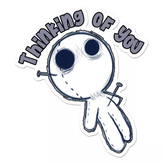 Thinking Of You Voodoo Sticker Phone Decal Water Bottle Stickers Car ...