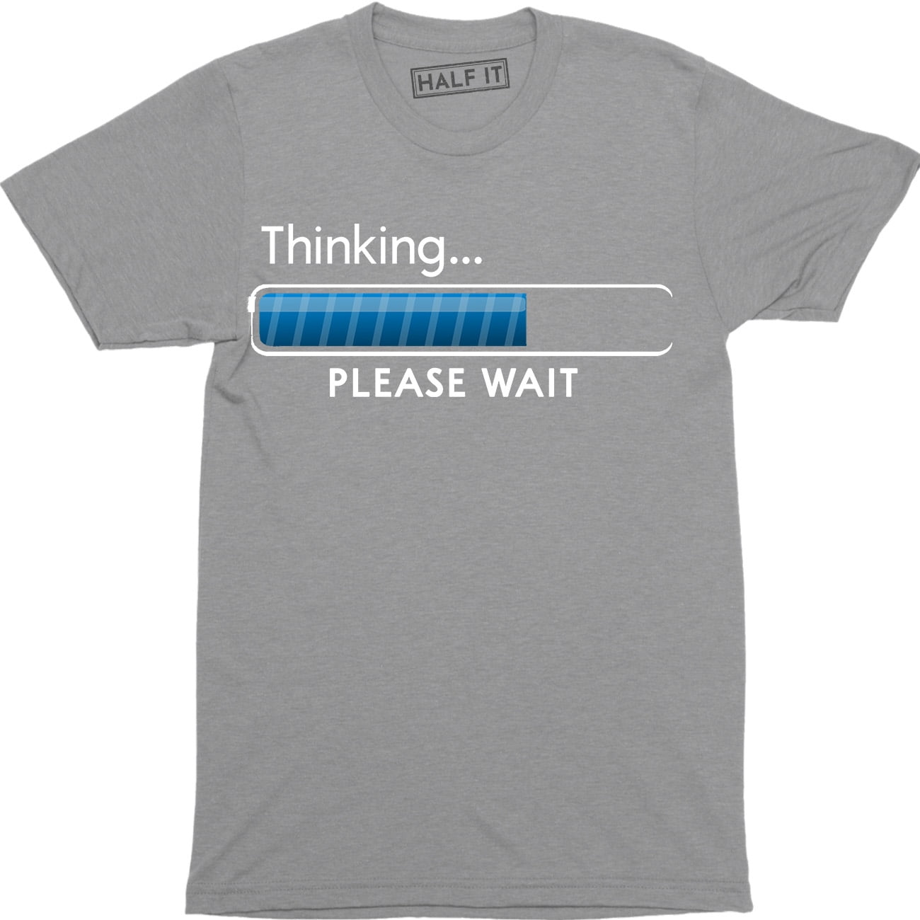Thinking Please Wait Funny Computer Geek Joke Men's T-Shirt - Walmart.com