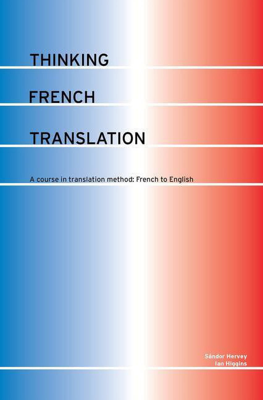 Thinking Translation Thinking French Translation, (Hardcover) - Walmart ...