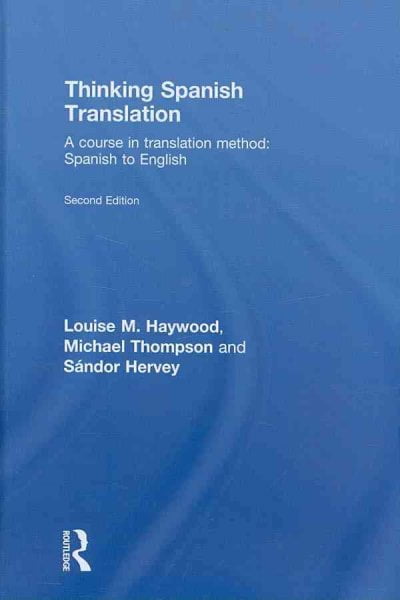 Pre-Owned Thinking Translation Thinking Spanish Translation: A Course ...