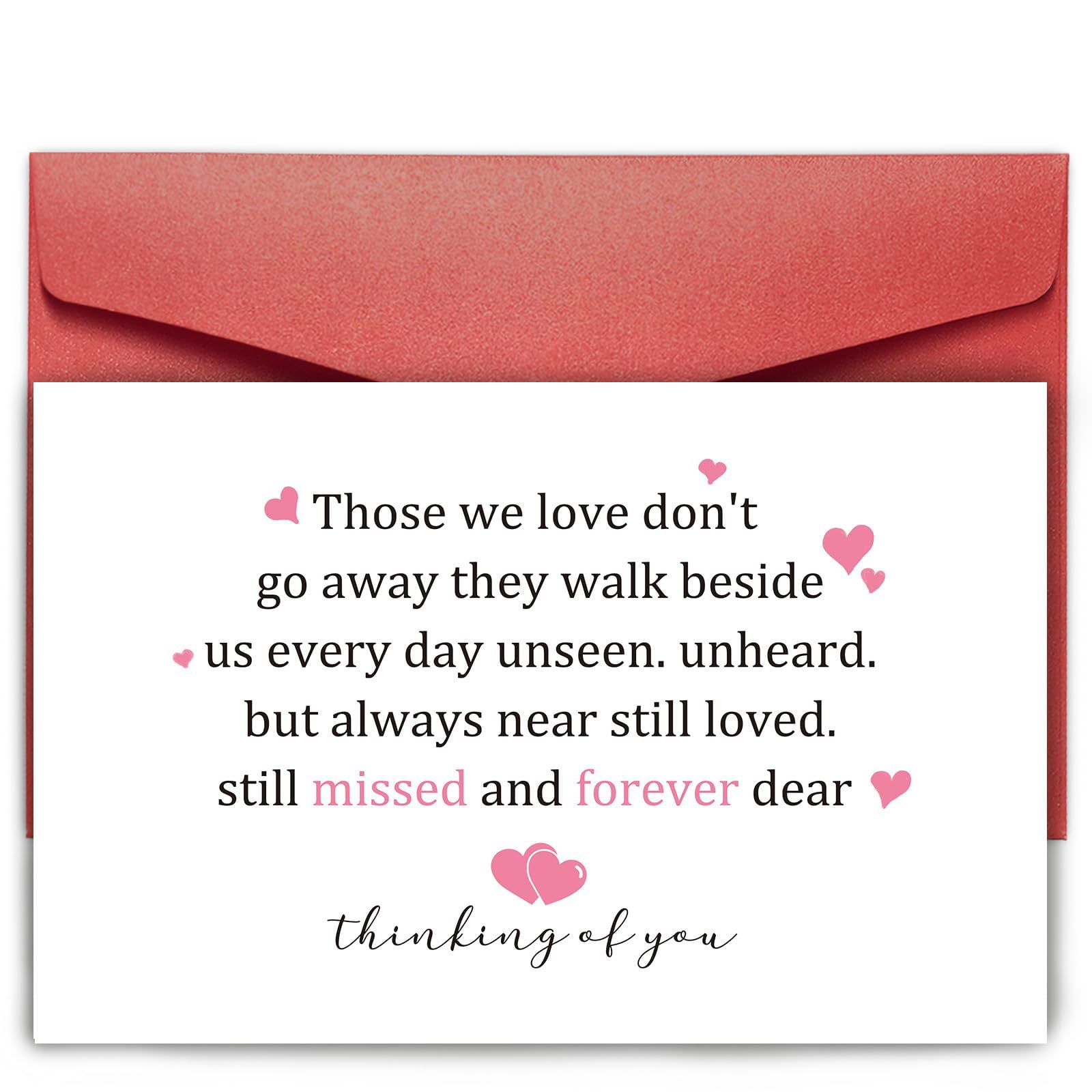 Thinking of You Sympathy Card – Heartfelt Message for Comfort and ...