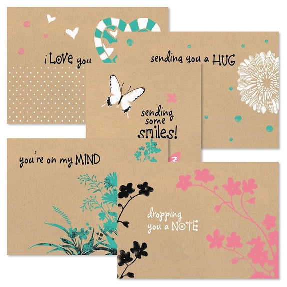 Current Kraft Thinking of You Greeting Card Assorted Designs, Bulk ...