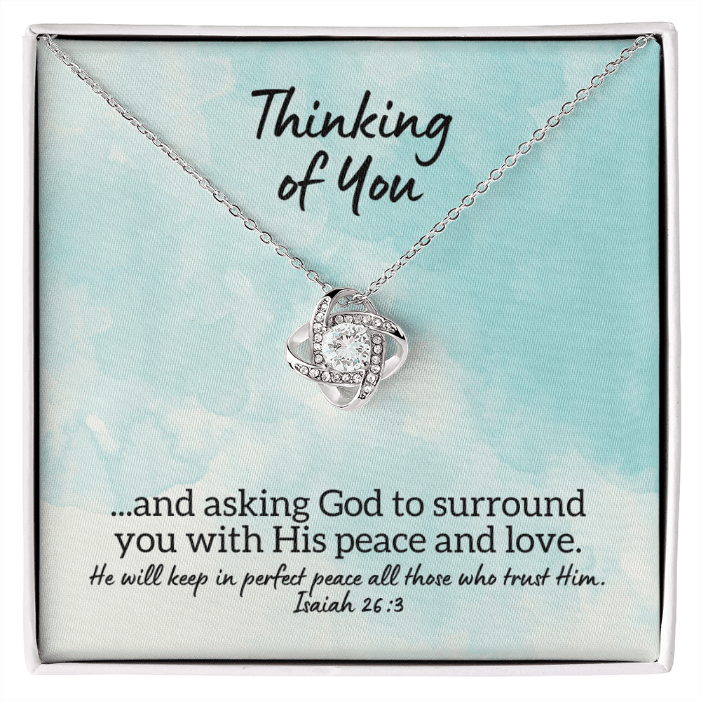 Thinking of You Loss of Loved One Necklace - Sympathy Bereavement ...