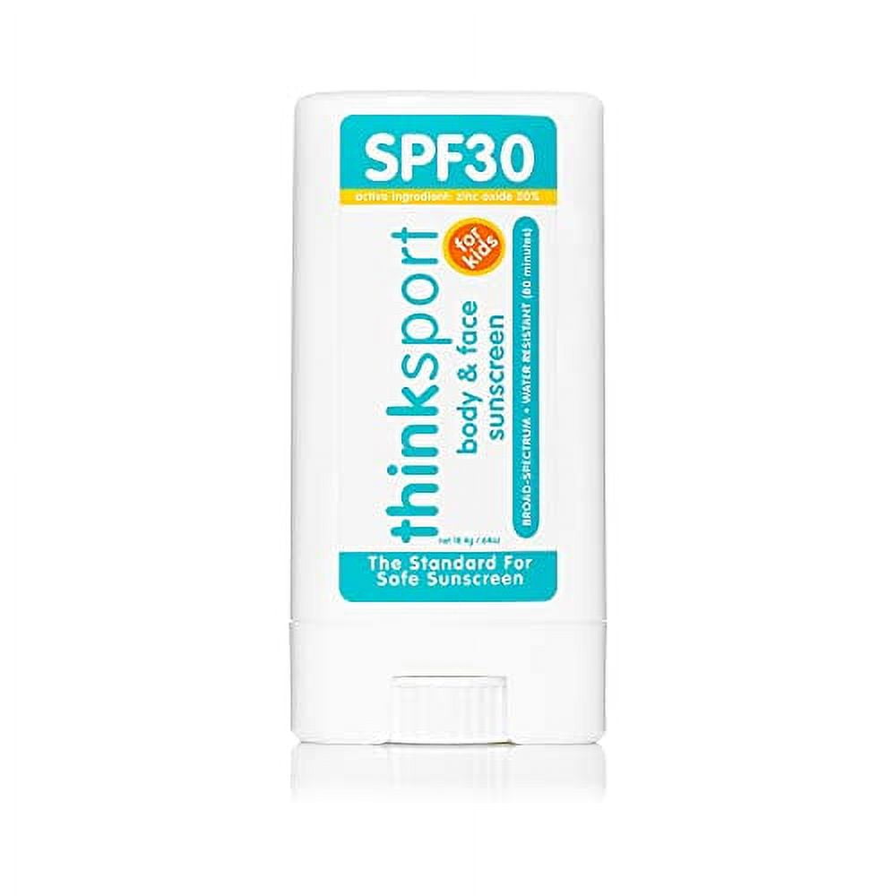 Thinksport Kids SPF 30 Mineral Sunscreen Stick â€“ Safe, Natural, Water ...