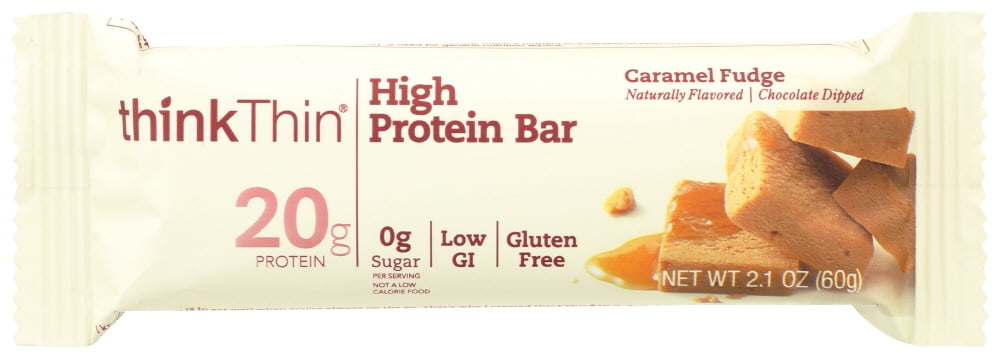Thinkthin Bar, Caramel Fudge, 2.1 Oz. - Walmart.com