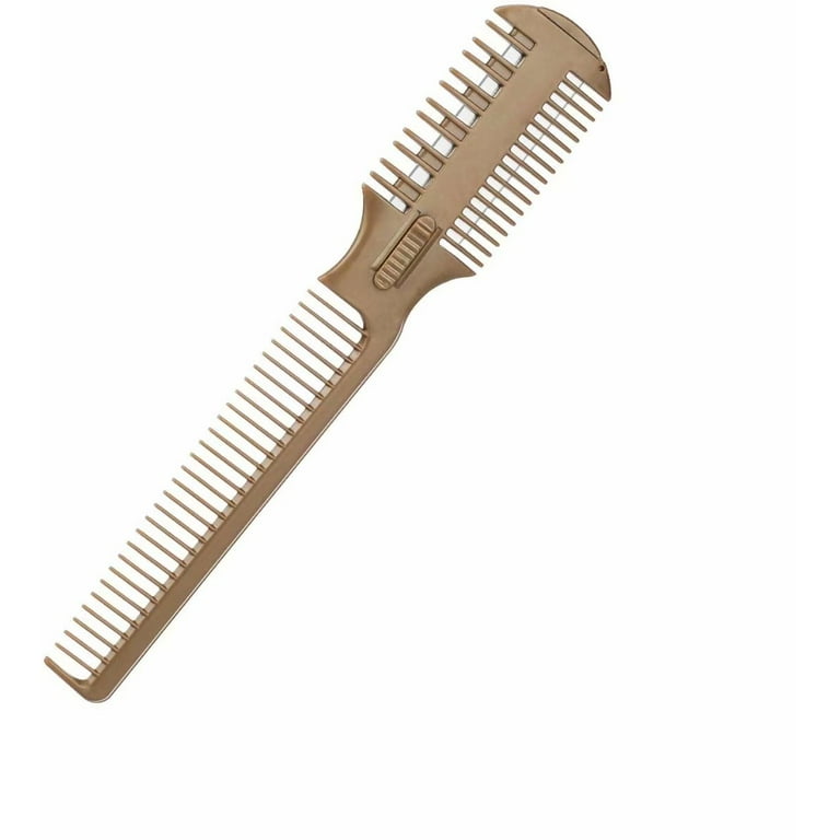 Thinning Comb Blades Double Sided Hair Razor Comb Cutter Hair Trimmer Haircut Scissors for Thin Thick Hair Cutting and Styling
