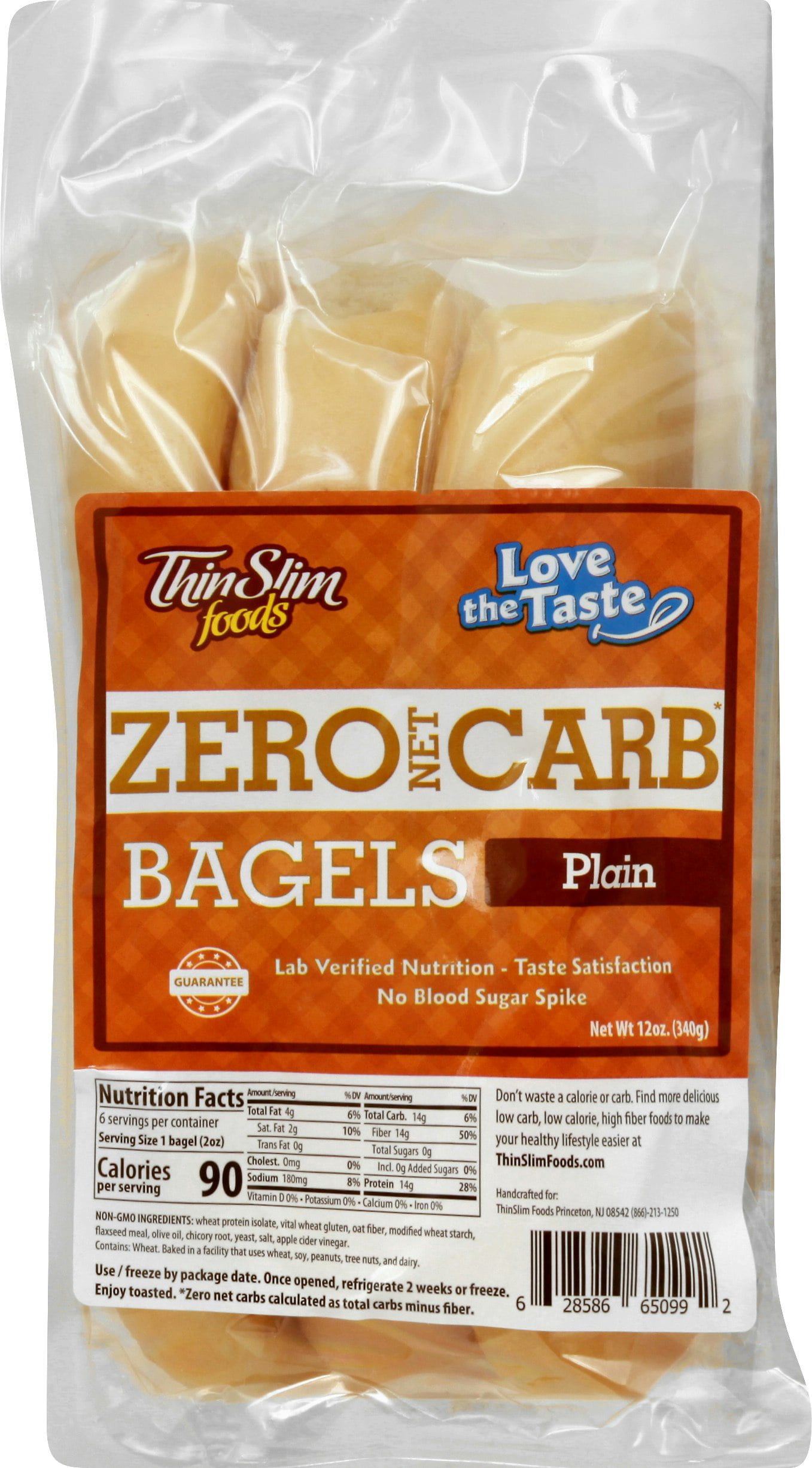 Thinslim Foods Bagel Plain Low Carb (Pack of 6) - Walmart.com